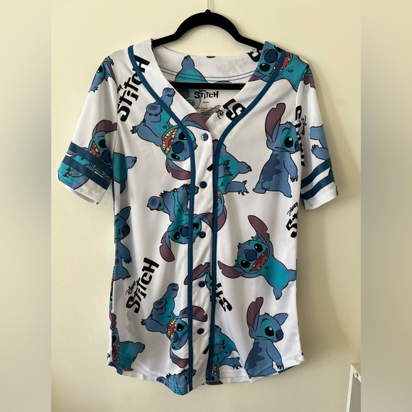 Disney | Tops | Disney Classic Lilo And Stitch Baseball Jersey Lilo And ...
